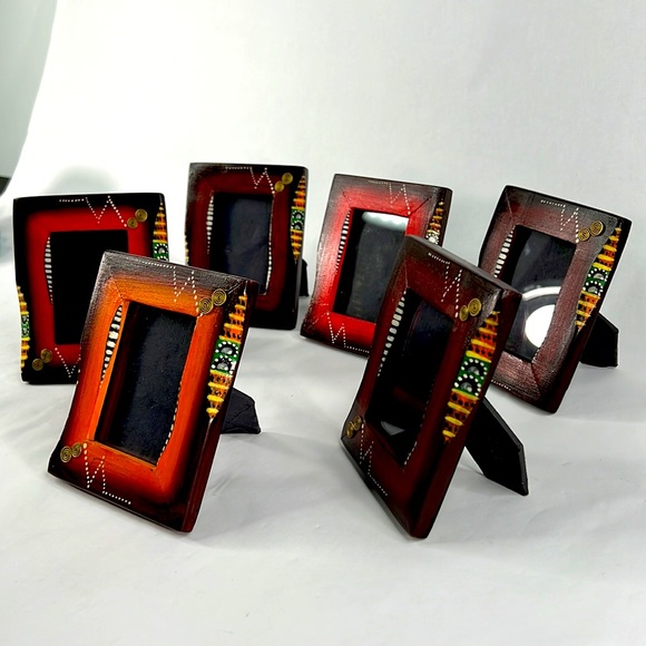 Source Unknown | Accents | Lot Of 6 Artisian Photo Frames 5x4 Solid ...